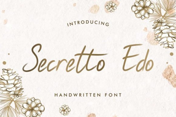 Secretto Edo Font | Font Scoop