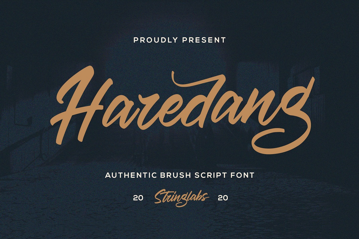 Haredang Bold Script Font | Font Scoop