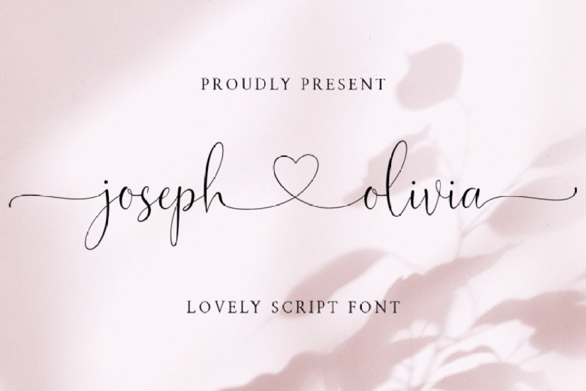 Joseph Olivia Calligraphy Script Font | Font Scoop