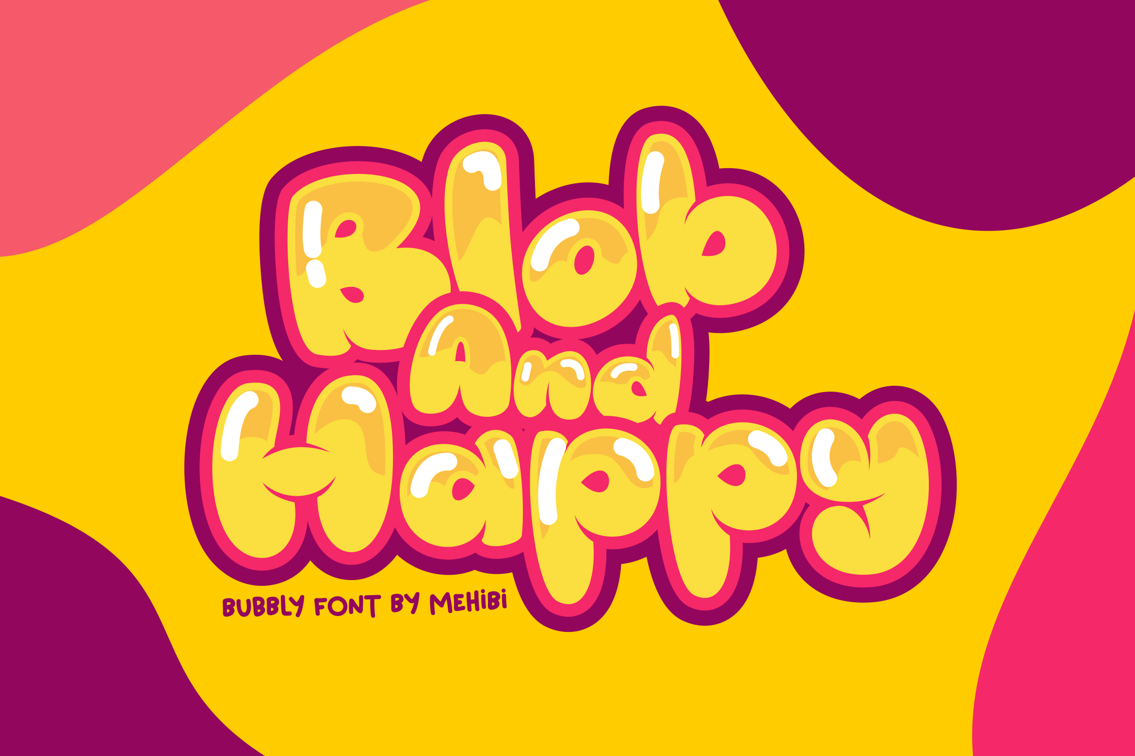 Blob And Happy Font | Font Scoop