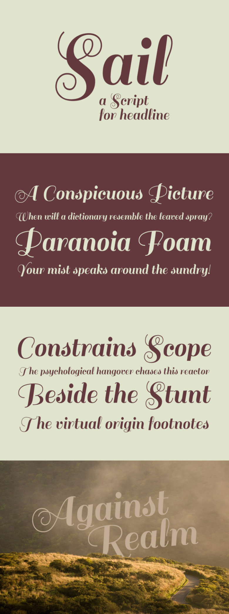 Sail Script Font | Font Scoop