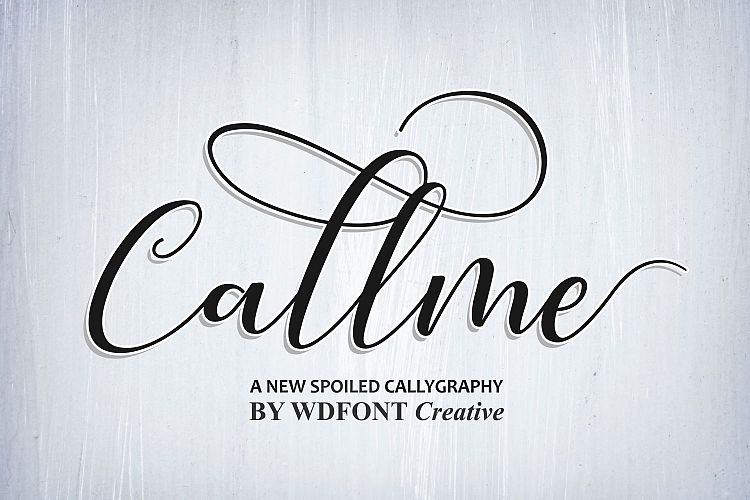 Callme Script Font | Font Scoop