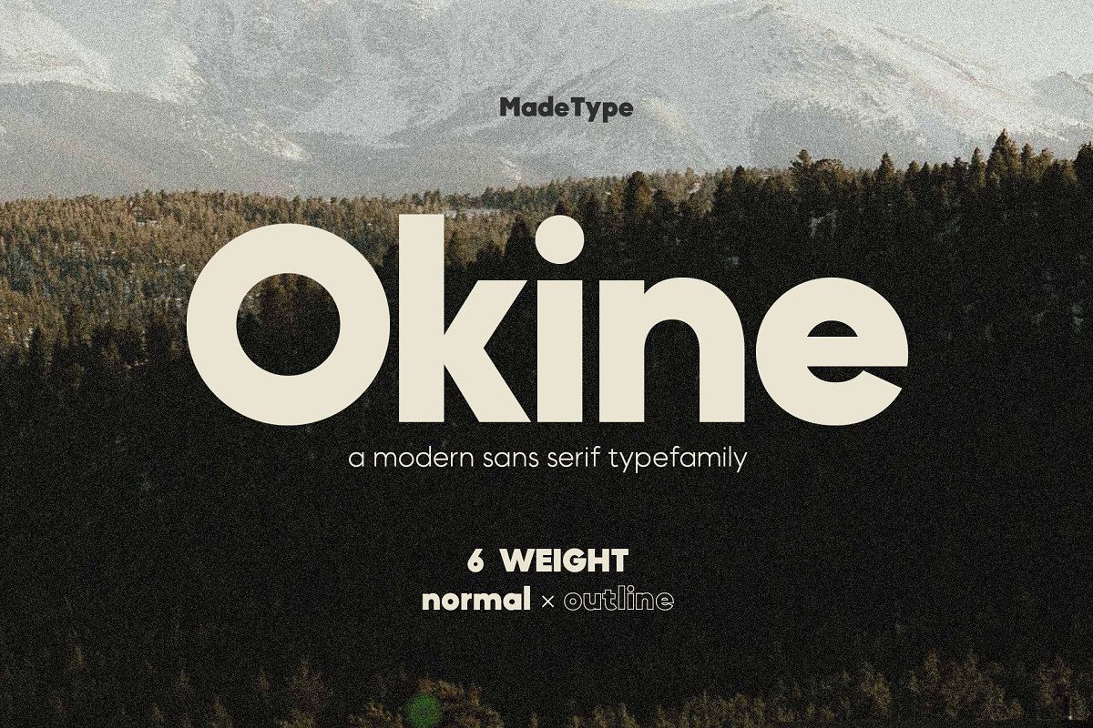 Okine Font | Font Scoop