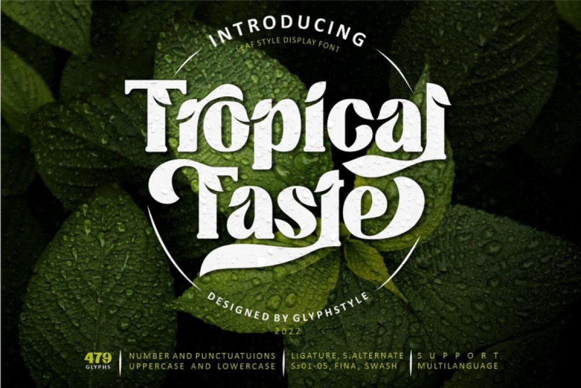 Tropical Taste Font | Font Scoop