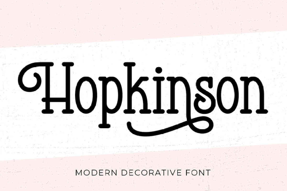 Hopkinson Font | Font Scoop