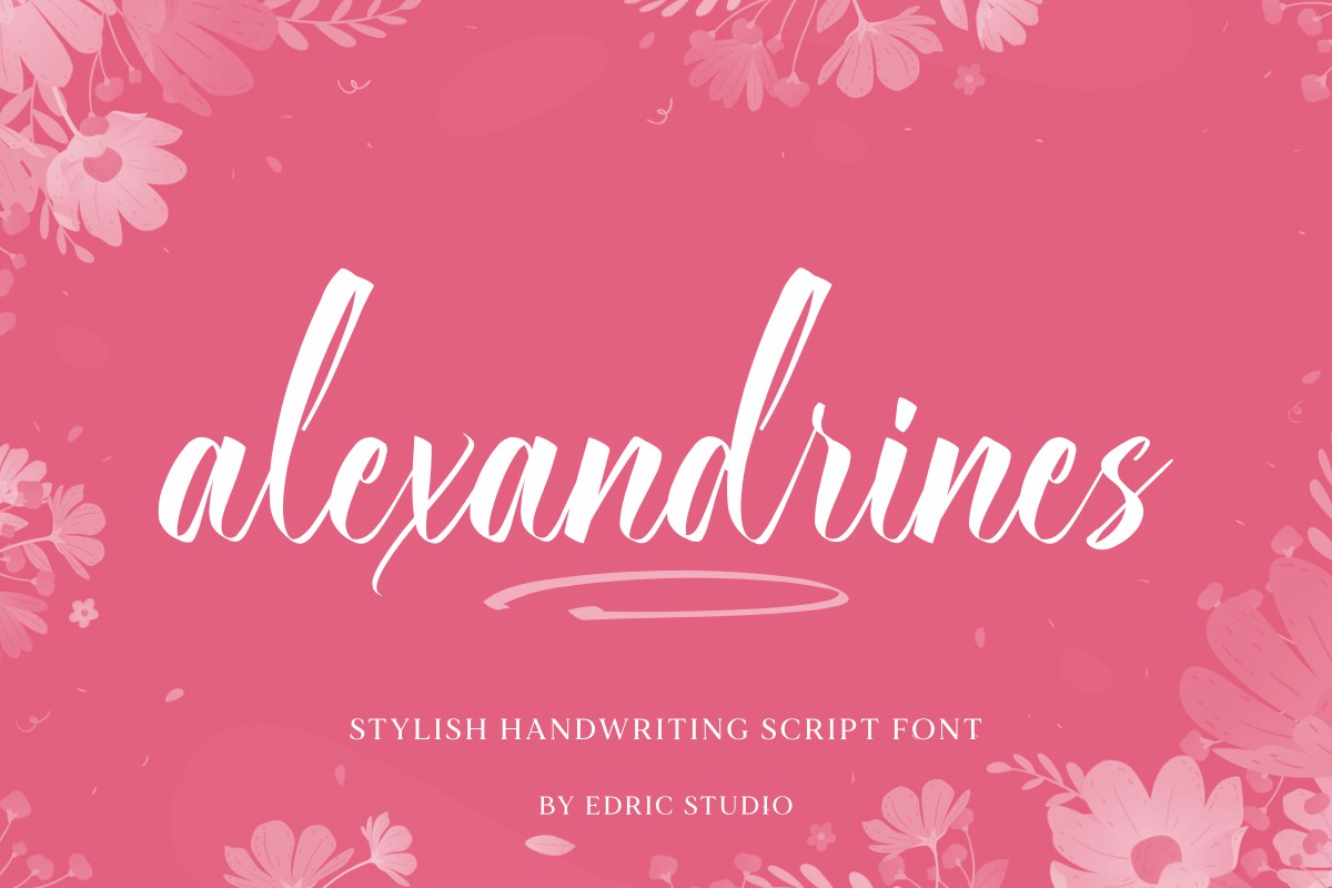 Alexandrines Font | Font Scoop