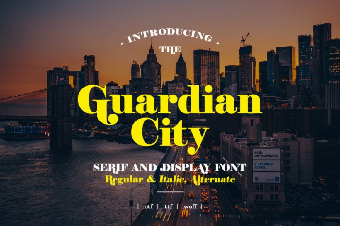 Guardian City Font | Font Scoop