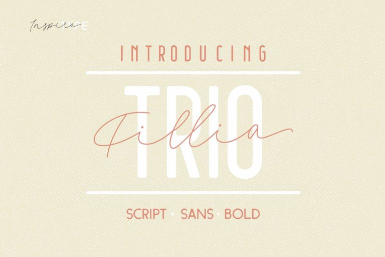 Filia Font Trio | Font Scoop