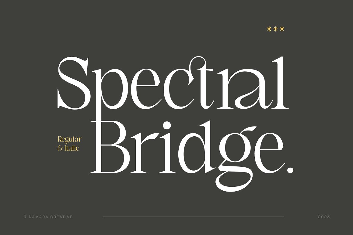 Spectral Bridge Font | Font Scoop