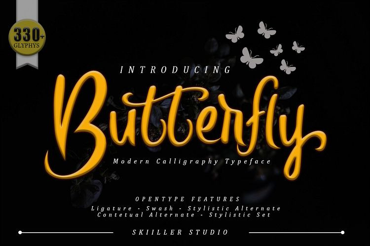 Butterfly Script Font | Font Scoop