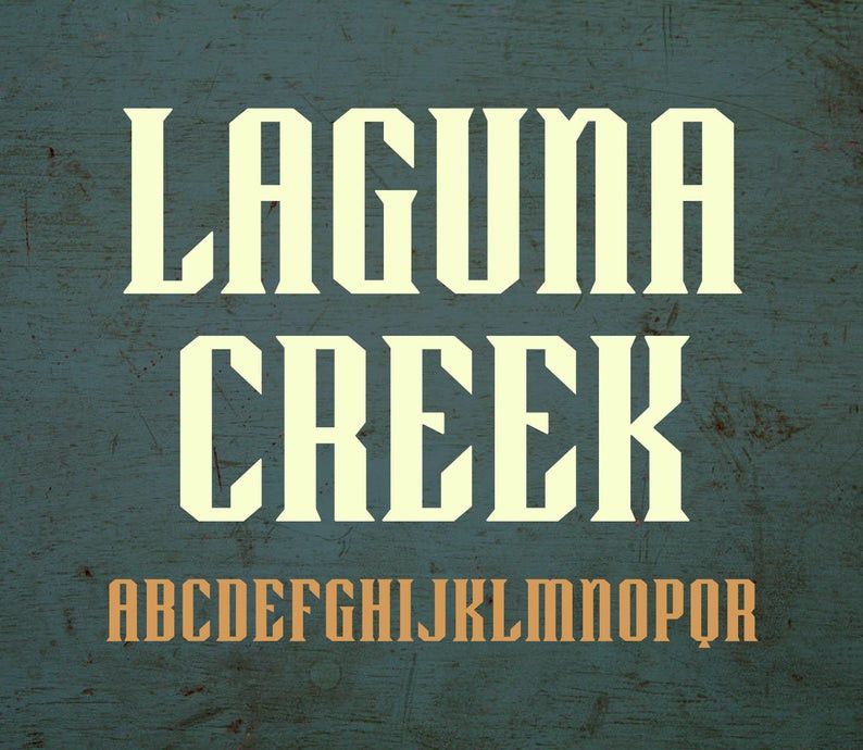 Laguna Creek Font | Font Scoop