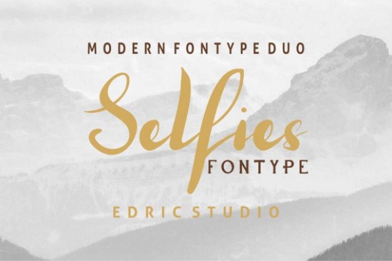 Selfies Font Duo | Font Scoop