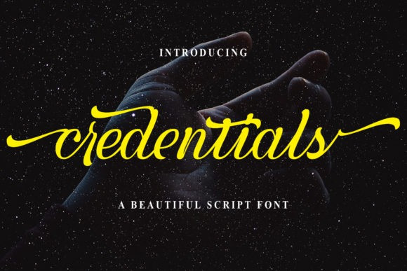 Credentials Script Font | Font Scoop