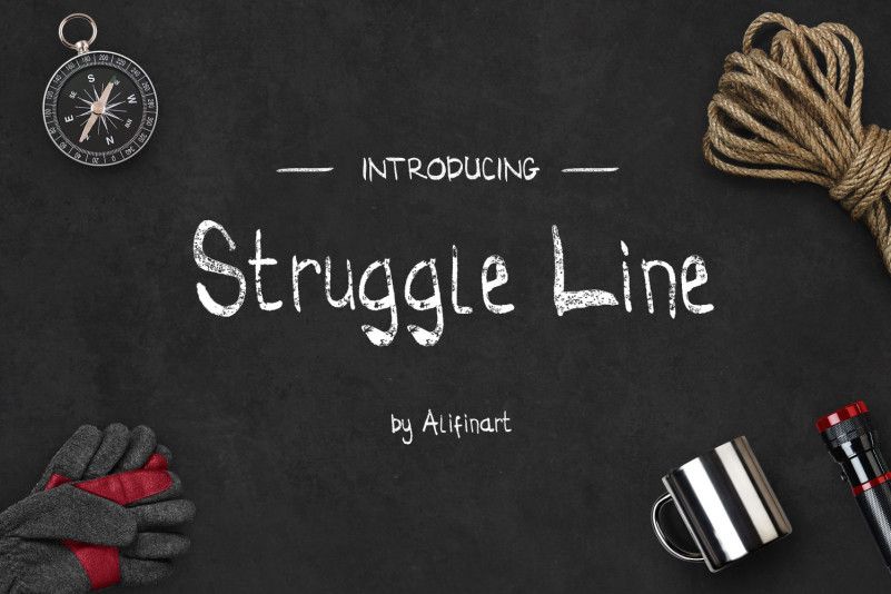 Struggle Line Brush Font | Font Scoop